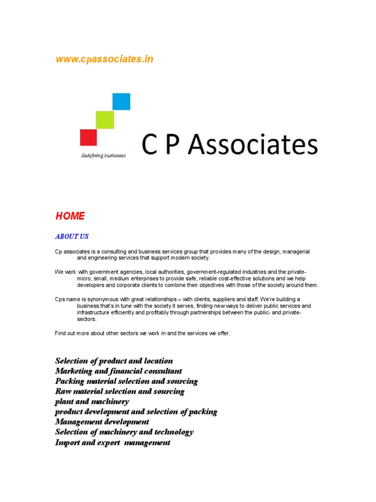 WWW.C Associates - In: About Us | PDF | Construction Management ...