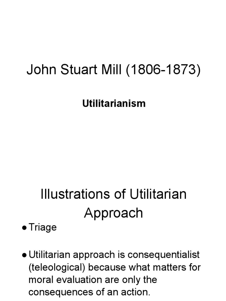 Mill Utilitarianism | PDF | Utilitarianism | Suffering