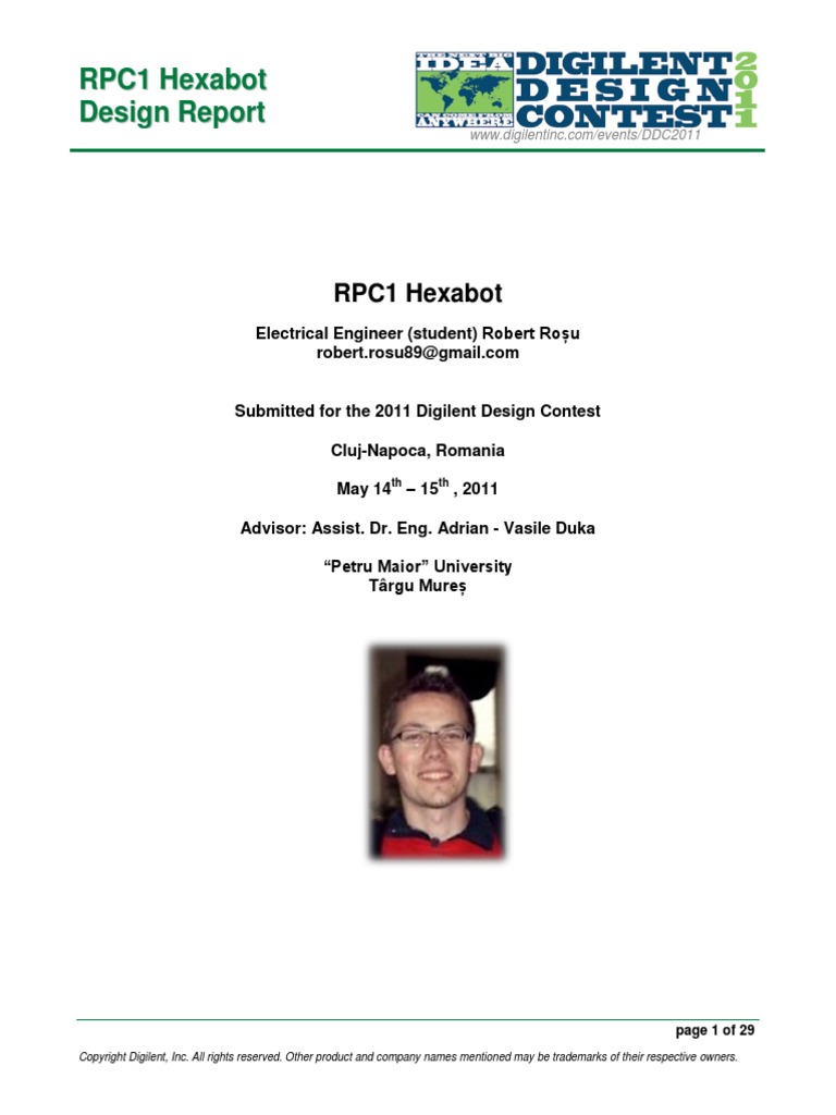 RPC1 Hexabot | PDF | Computing | Electronic Engineering