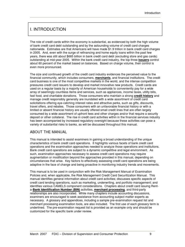 Overview of Credit Card Operations | PDF | Credit Card | Credit (Finance)