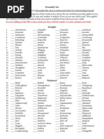 Personality Plus Test | PDF