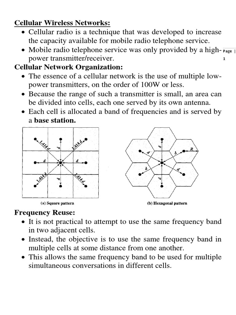 Cellular Wireless Networks | PDF | Cellular Network | Networks