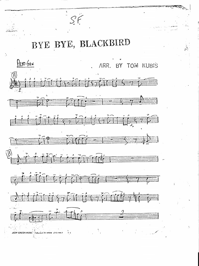 Bye Bye, Blackbird | PDF