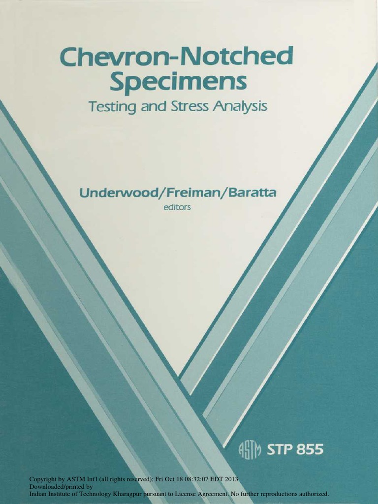 Astm STP 855-Eb.1044238-1 | PDF | Fracture | Fracture Mechanics