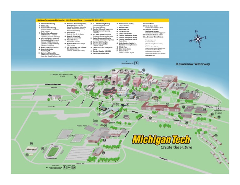 Michigan Tech Campus-Map | PDF | Science | Science And Technology