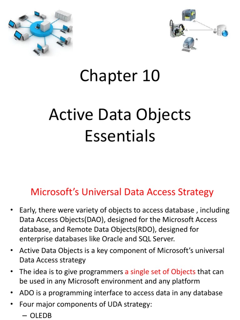 Active Data Objects Essentials Pdf Active X Data Objects Application Programming Interface 
