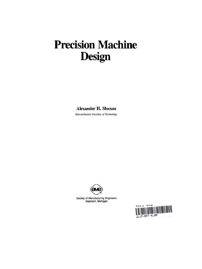 Precision Machine Design PG 1-151 | PDF