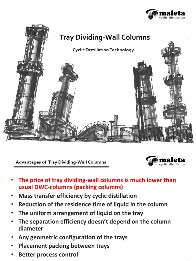 Tray Dividing Wall Columns | PDF