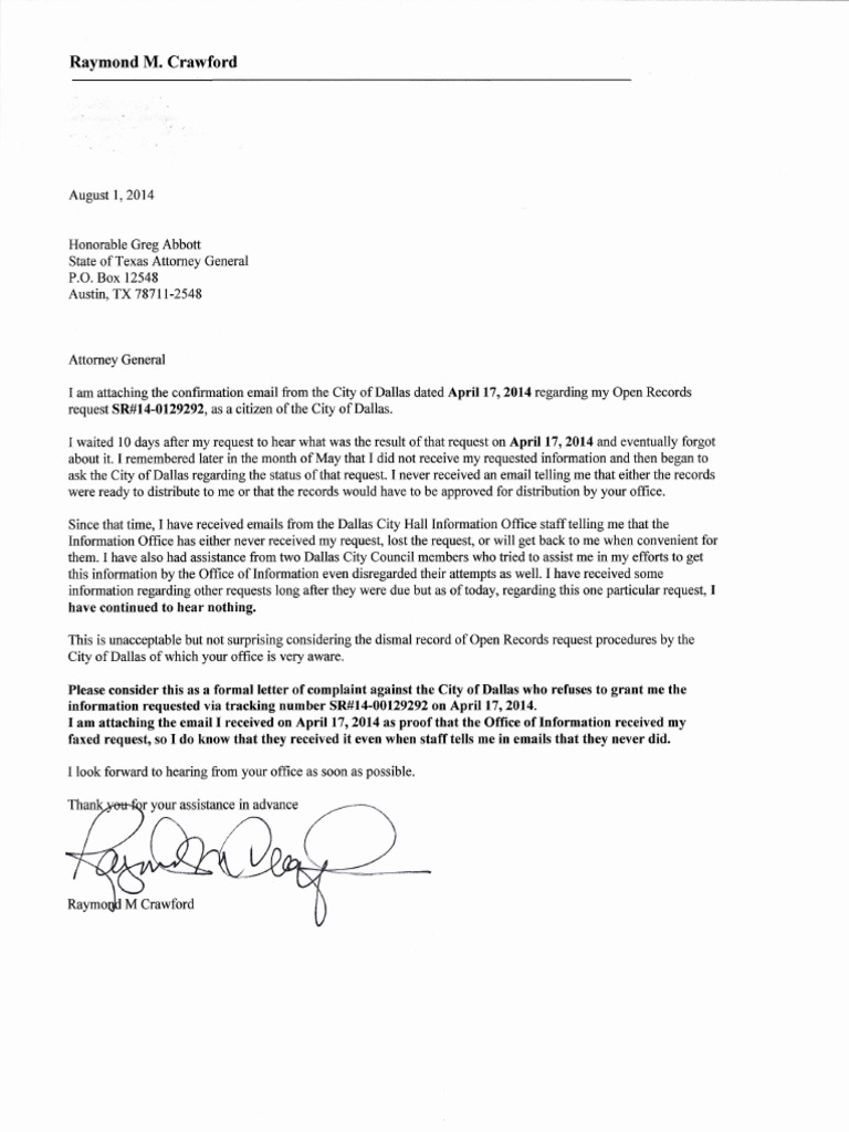 Greg Abbott Open Records Request Letter 2 | Computer Mediated ...