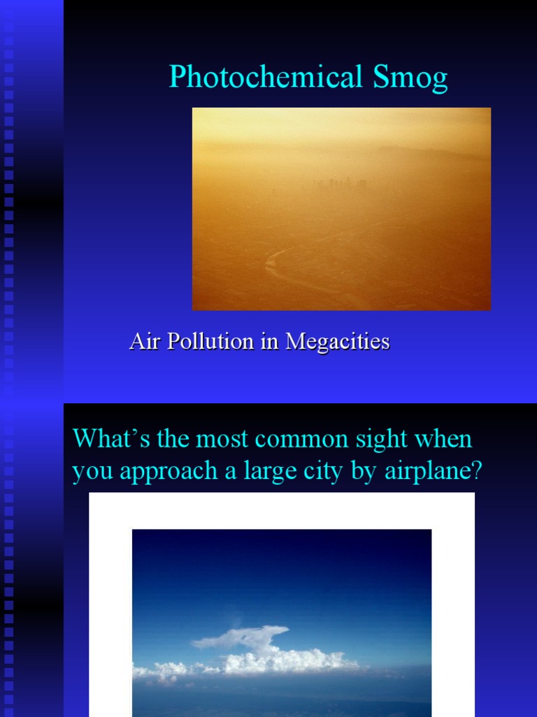 Photochemical Smog: Air Pollution in Megacities | PDF | Smog ...