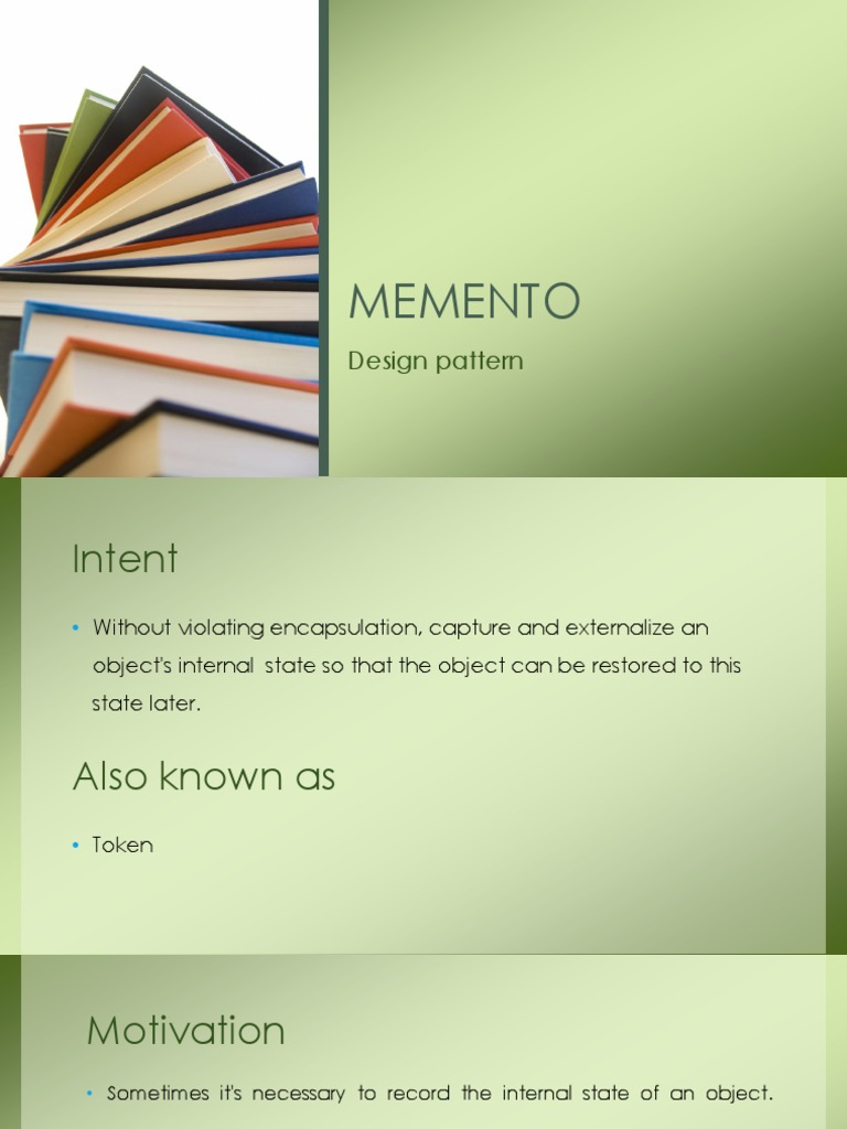 Design Pattern-Memento | PDF | Data Structure | Information Technology ...