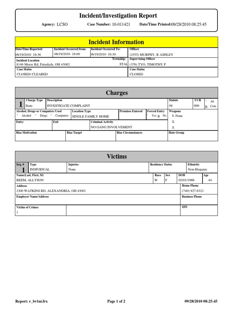 FALSE REPORT 2010 (IN 2013, ALYSON FINALLY ADMITTED SHE AND BETH HAD ...