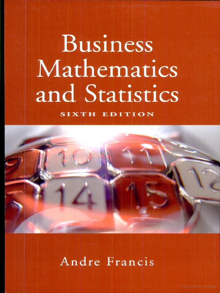 Business Mathematics and Statistics | PDF