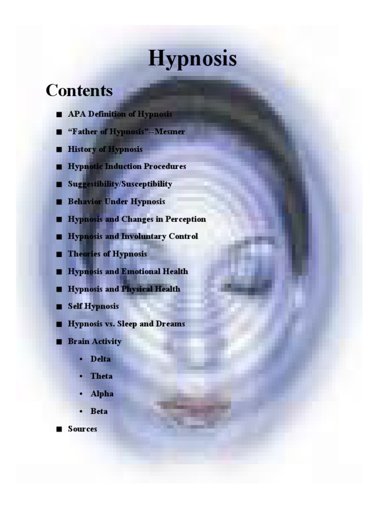 Hypnosis | PDF | Hypnosis | Electroencephalography