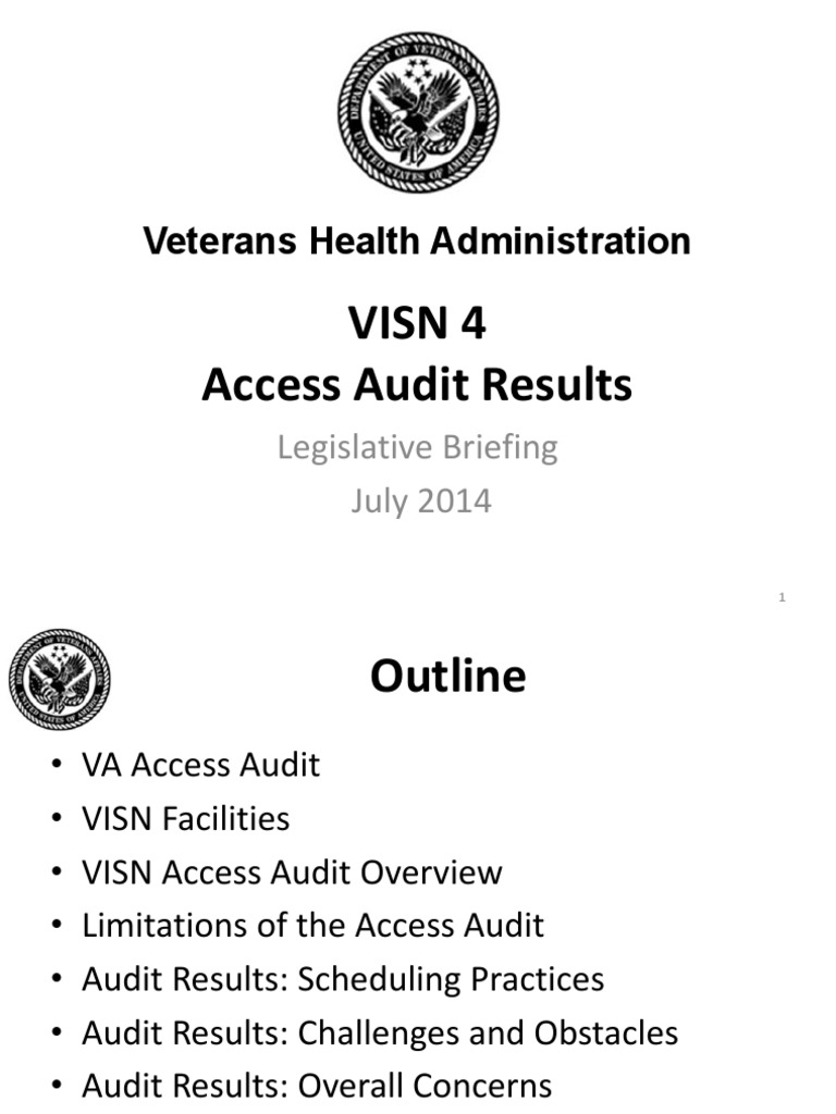 VISN 4 Access Audit Results | PDF