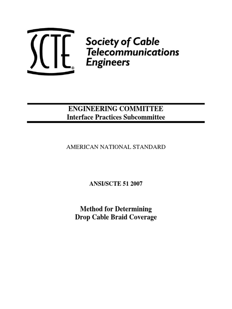 51 Method For Determining Drop Cable Braid Coverage | PDF | Wire | Patent