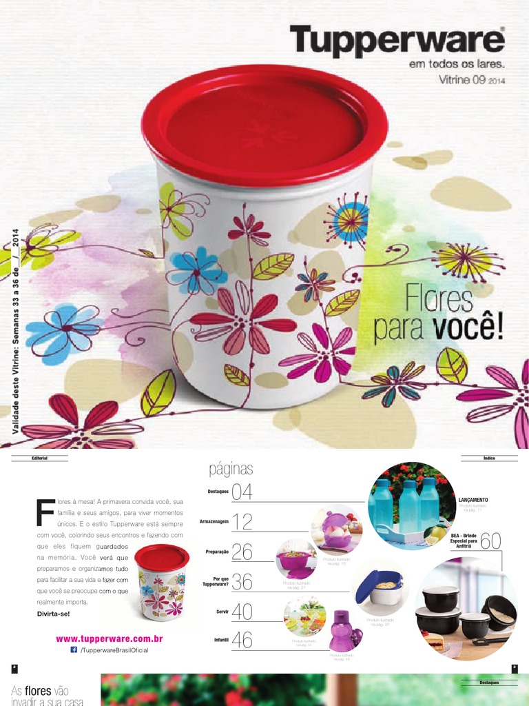 Vitrine 09 2014 Tupperware | PDF | Perfume | Alimentos
