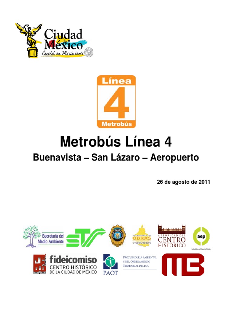 Linea 4 Metrobus | PDF | Peatonal | Ciudad de México