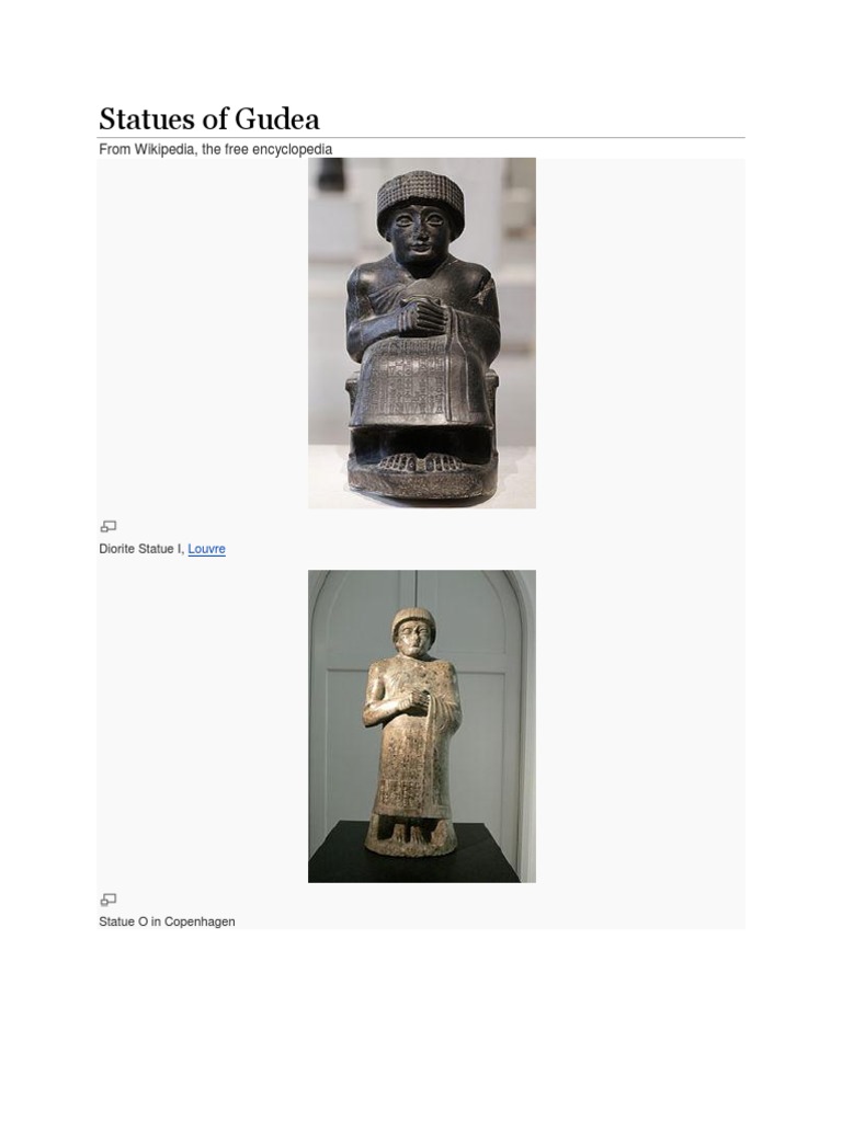 Statues of Gudea | PDF | Sumer | Sculpture