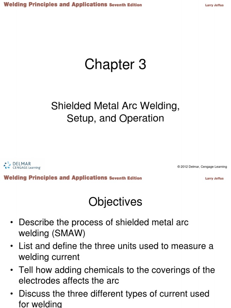 CH 3 Shielded Metal Arc Welding Setup and Operation | PDF | Electric ...