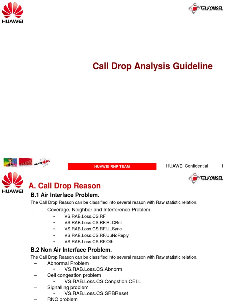 Call Drop Analysis Guidelines | PDF