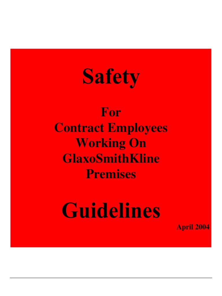 Safety in GSK | PDF | Personal Protective Equipment | Hazardous Waste