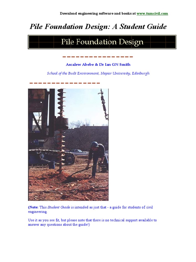 Pile Foundation Design | PDF | Deep Foundation | Geotechnical Engineering