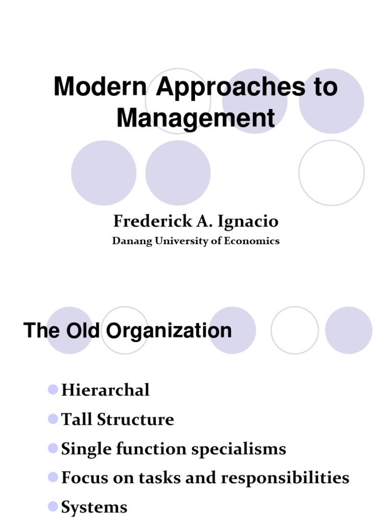 Modern Approaches To Management | PDF | Strategic Management | Market ...