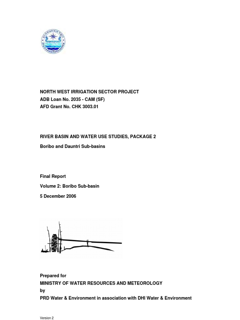 Final Report Vol2-River Basin Study | PDF | Water Resources | Drainage ...