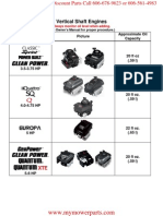 Common Specifications For Briggs & Stratton All Single Cylinder L Head ...