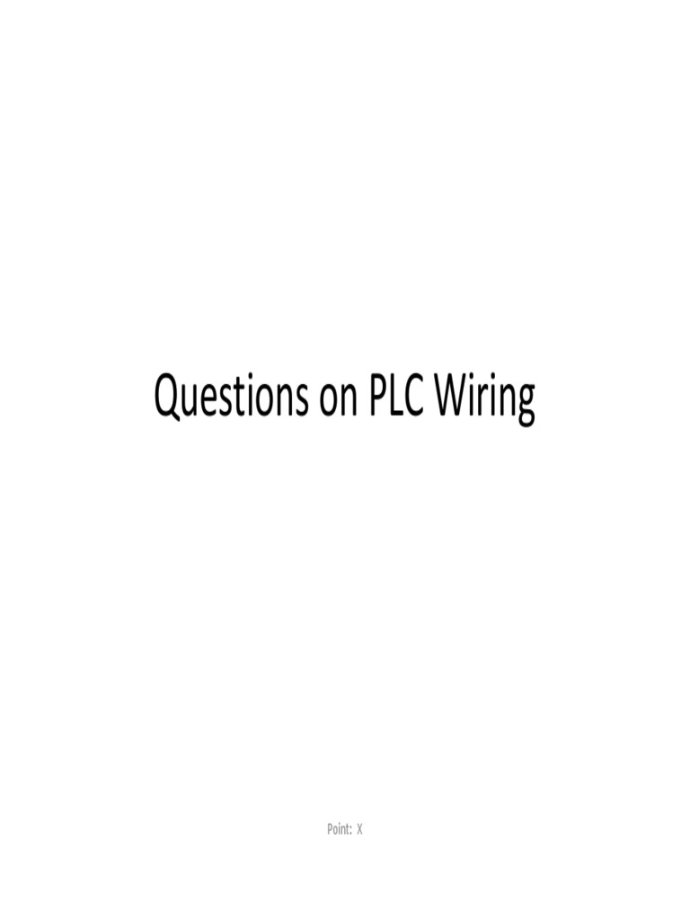 PLC Questions | Download Free PDF | Relay | Bipolar Junction Transistor
