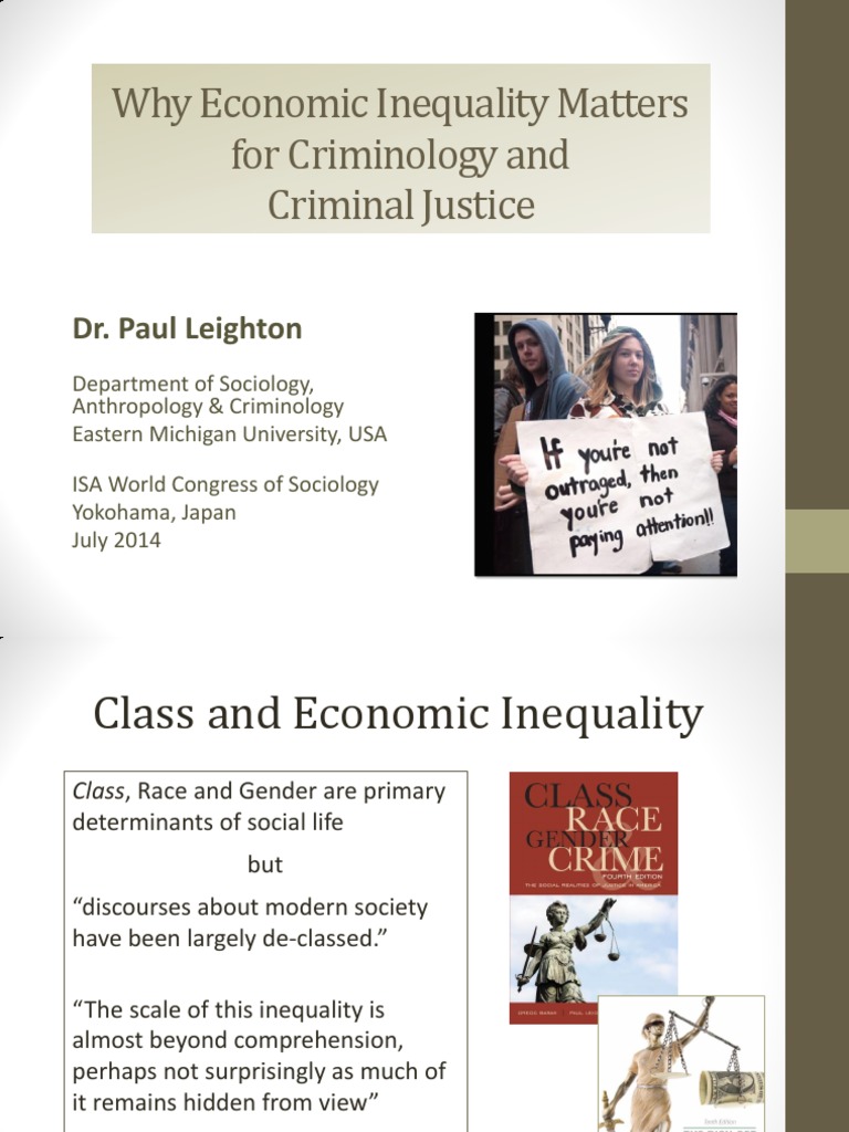 Why Inequality Matters For Criminology and Criminal Justice | PDF ...