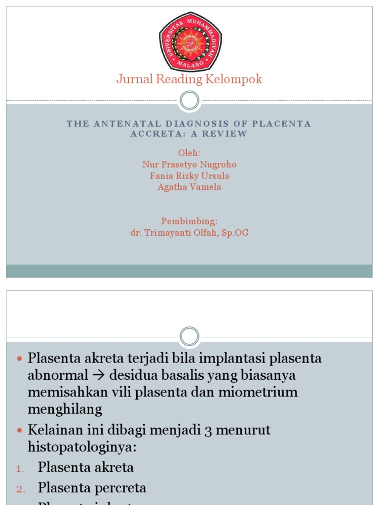 Plasenta Akreta | PDF