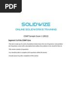 CSWP Practice Test Book: Certified Solidworks Professionals | PDF ...