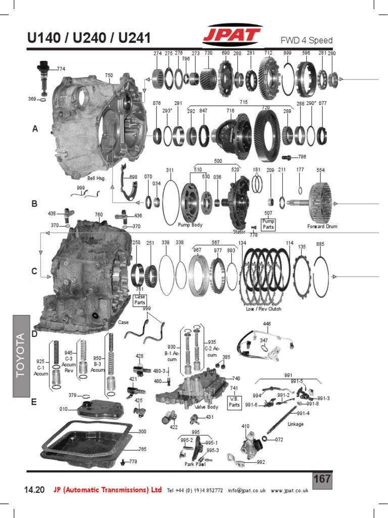 83 Toyota 3A U140 U240 U241 | PDF | Clutch | Automatic Transmission