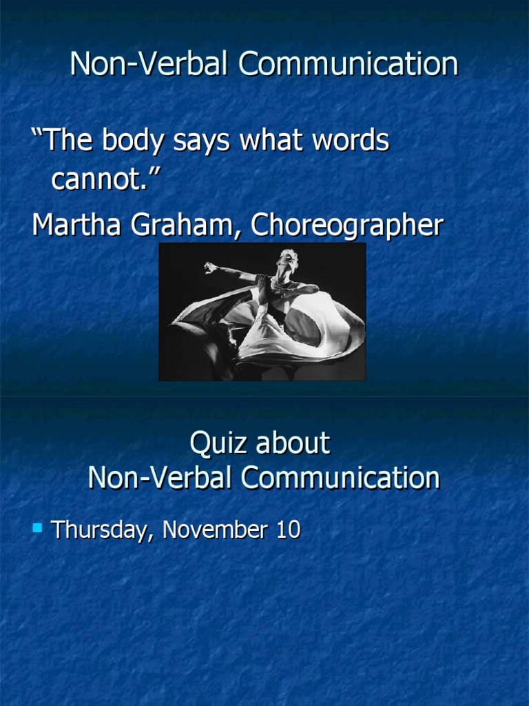 Olfactory and Adaptors in Nonverbal Cues | PDF | Nonverbal ...