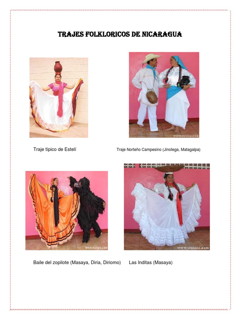 Trajes Folkloricos de Nicaragua | PDF