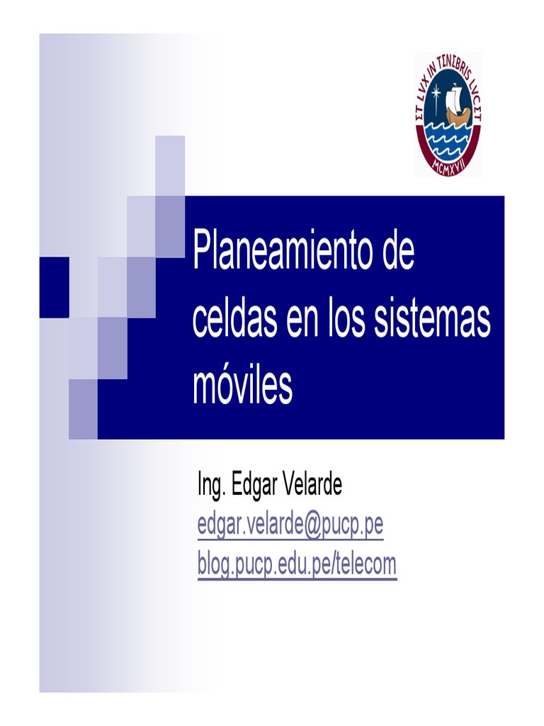 Planeamiento de Celdas de Sistemas Moviles | PDF | Gsm | Antena (Radio)