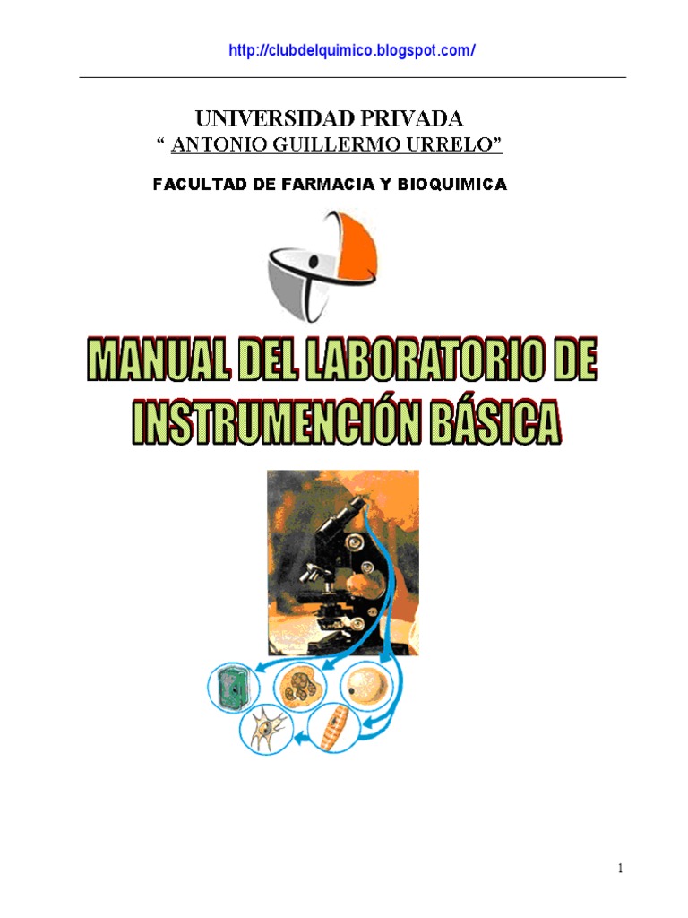 Manual de Instrumentacion | PDF | Laboratorios | Microscopio