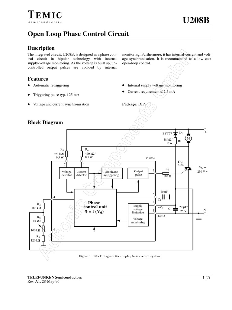 U 208 B | PDF | Electronic Engineering | Electronics
