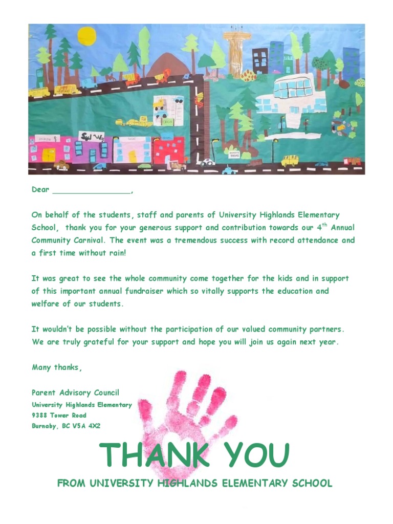 Thank You Letter - First Draft | PDF | Social Science