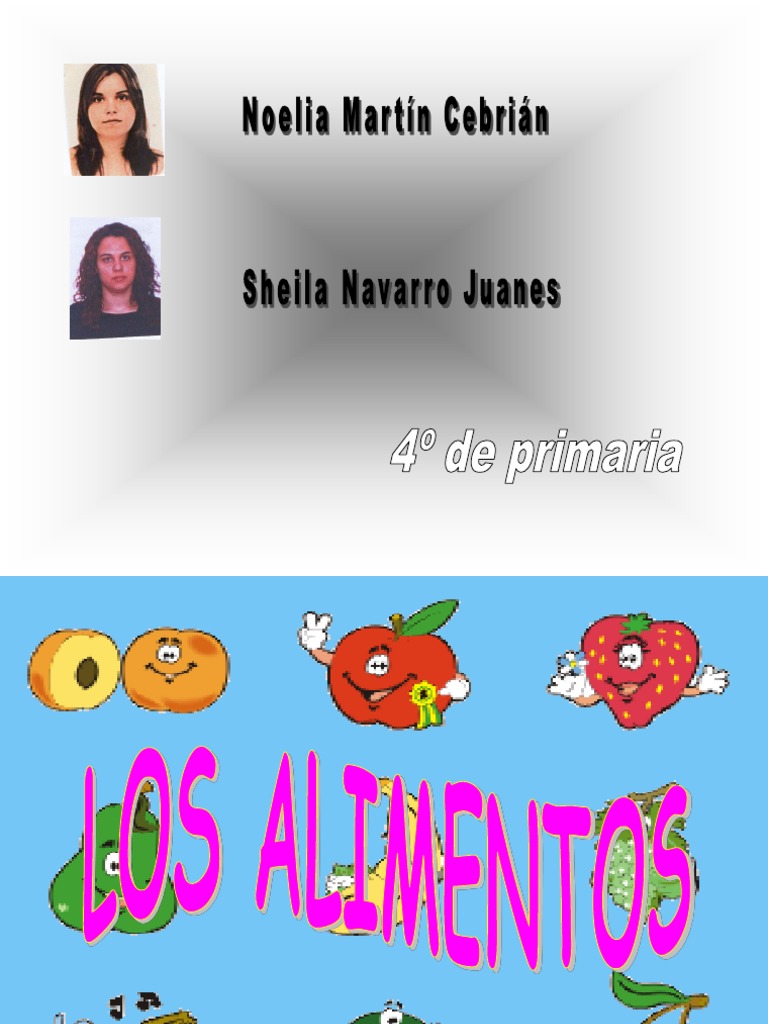 Presentación de Los Alimentos | PDF | Nutrientes | Alimentos