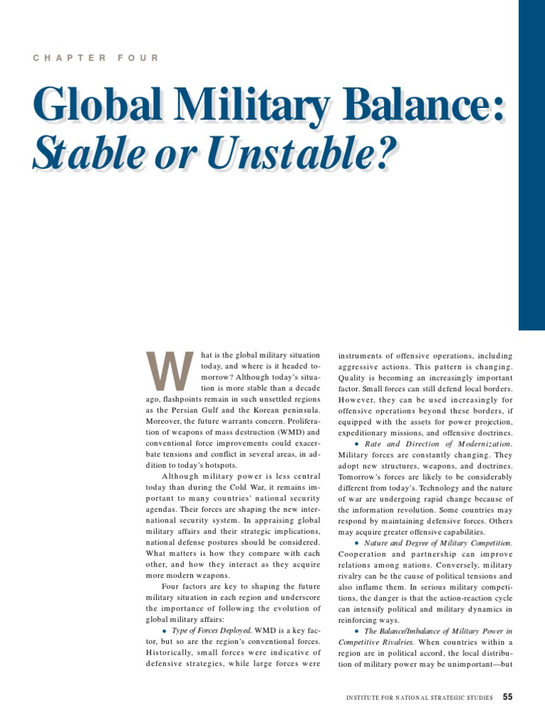 Military Balance. | PDF | Military Strategy | Nuclear Proliferation
