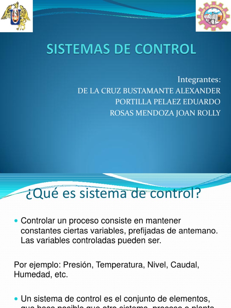 Sistemas de Control | PDF | Sistema de control | Sensor