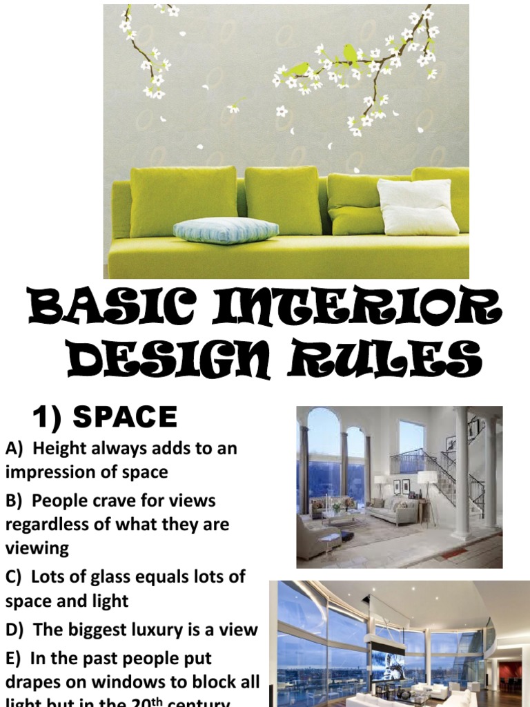 Essential Rules of Interior Design | PDF | Lighting | Incandescent ...