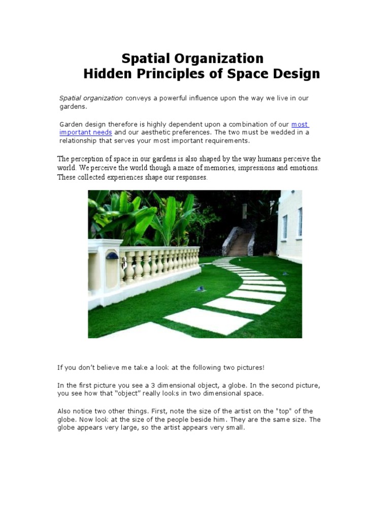 Spatial Organization - Principles of Space Design | PDF