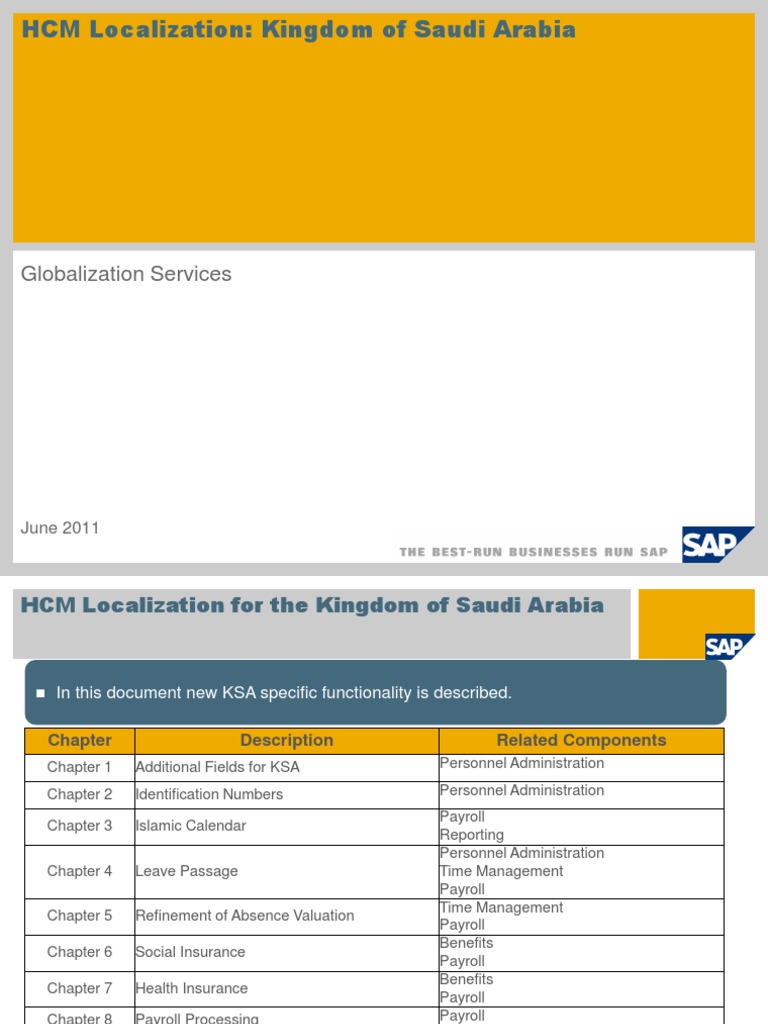 PC - KSA HCM Localization-MainDocument-20110619 | PDF | Identity ...