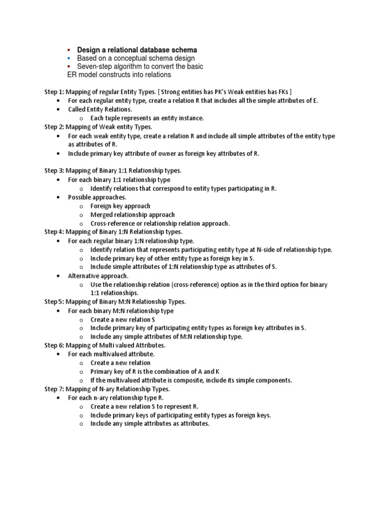 Database Designing Steps | PDF