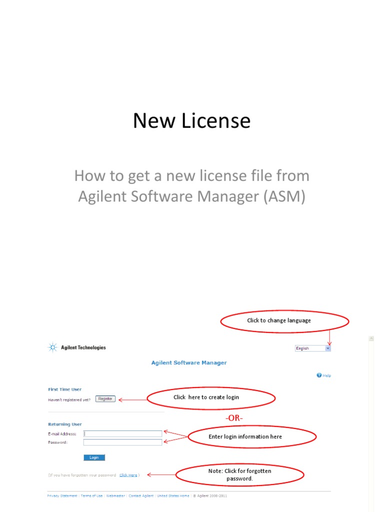 New License: How To Get A New License File From Agilent Software ...