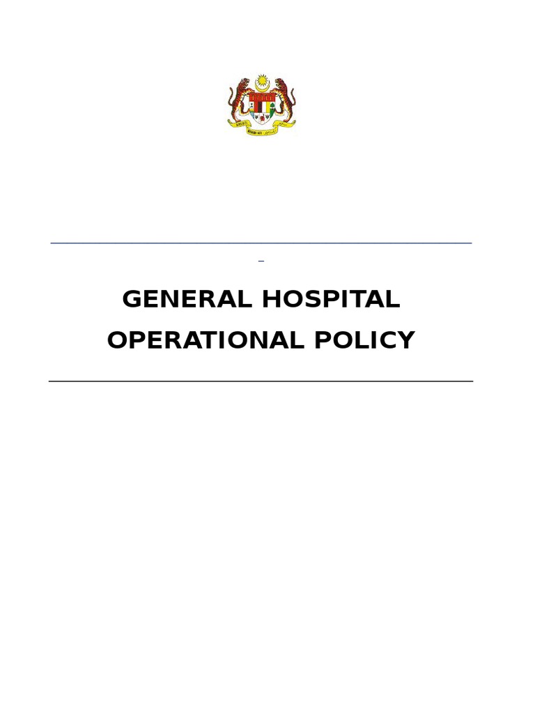 Whole Hospital Policy 011111 | PDF | Patient | Infection Control